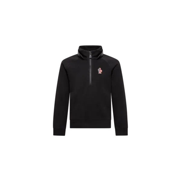 Moncler Half-zip Fleece Sweatshirt - Black