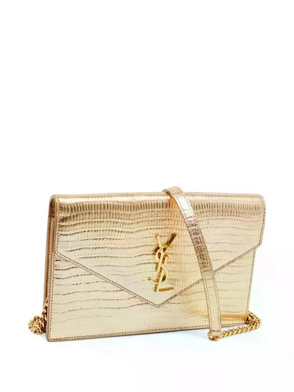 Saint Laurent Uptown Lizard-embossed Mini Bag