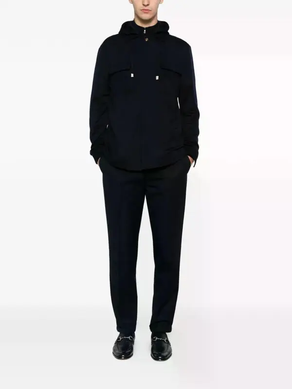 Eleventy Hooded Wool Jacket