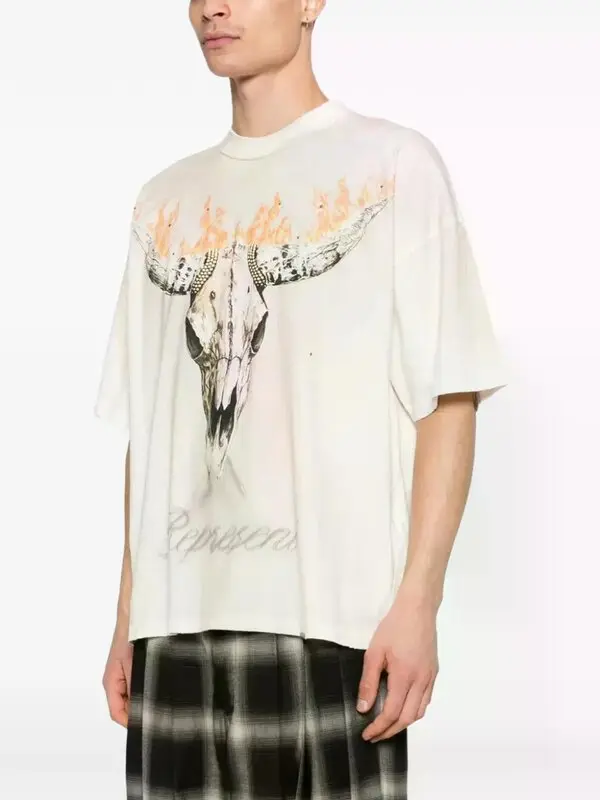 REPRESENT British Cowboys Skull-print T-shirt