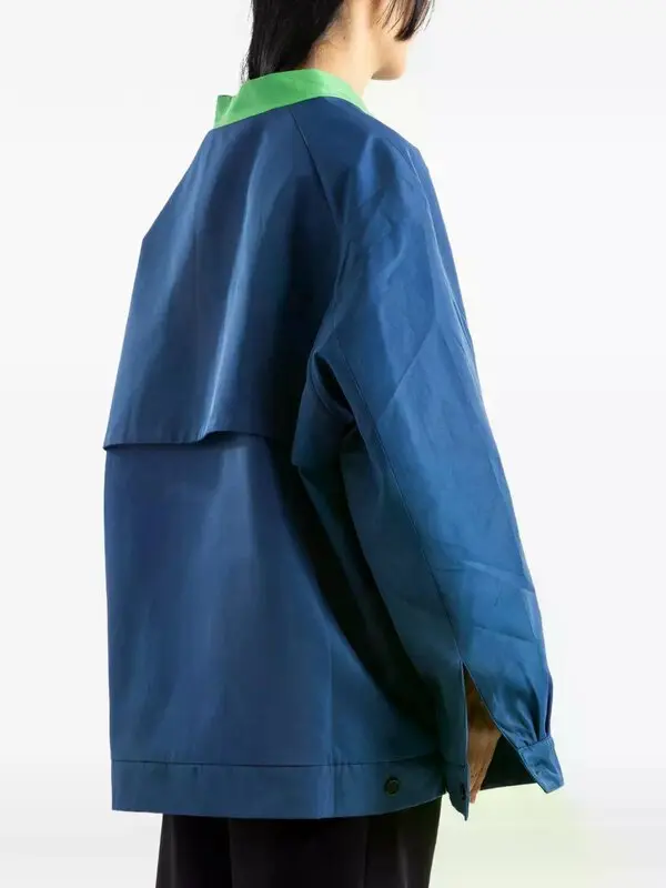 LII Contrast-collar Oversized Jacket