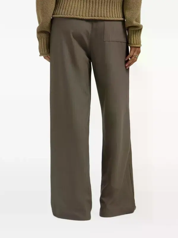 OLAF Drawstring-waist Pinstripe Trousers