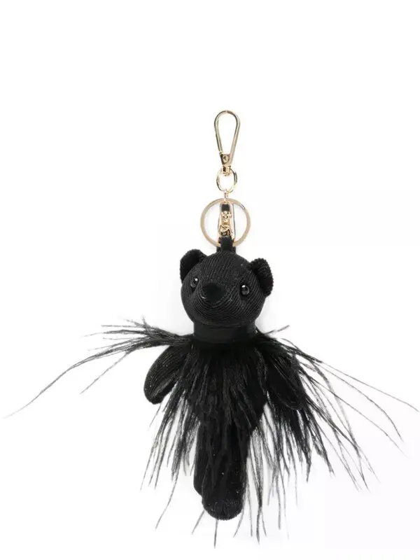 LA MILANESA Teddy-bear Bag Charm - Black