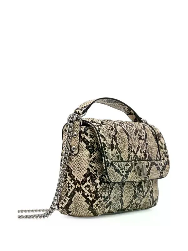 MORGAN Snake-effect Quilted Cross Body Bag