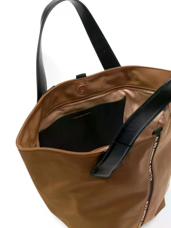 ALEXANDER SMITH Medium Lauren Logo-embellishment Tote Bag