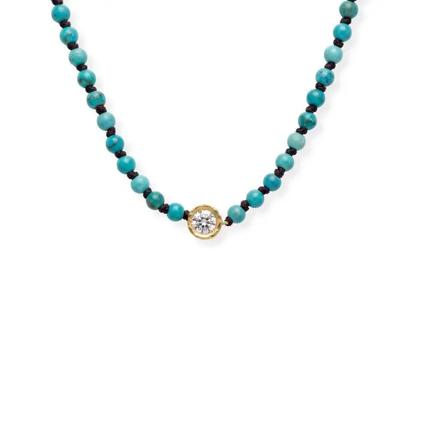 MARTINA ROZENBERG SMIRA JEWELRY Gold Duna Necklace - Blue