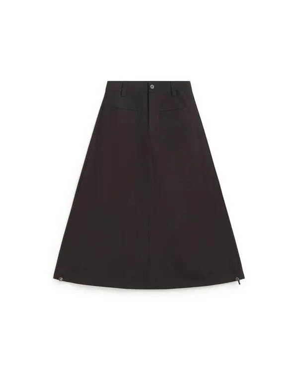 THINKING MU Paper-touch Estel Midi Skirt