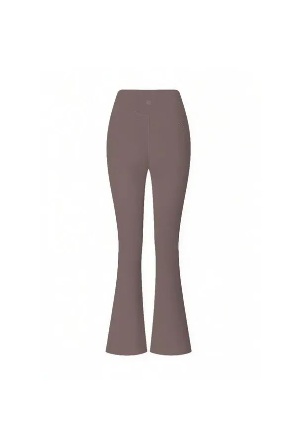 GOD SAVE QUEENS Second Skin Studio High-waisted Bootcut Legging Mushroom