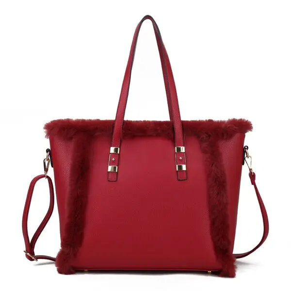 MKF COLLECTION BY MIA K. Liza Tote Bag Wine