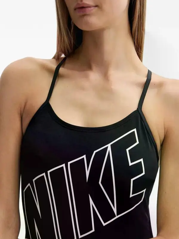 Nike Logo-print Cross-back Swimsuit