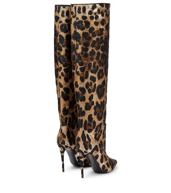 Dolce & Gabbana Leopard-print Over-the-knee Boots