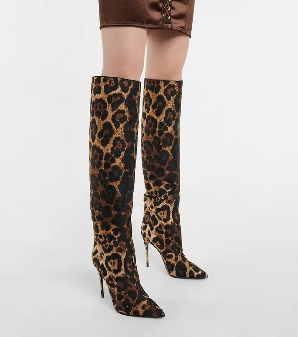 Dolce & Gabbana Leopard-print Over-the-knee Boots