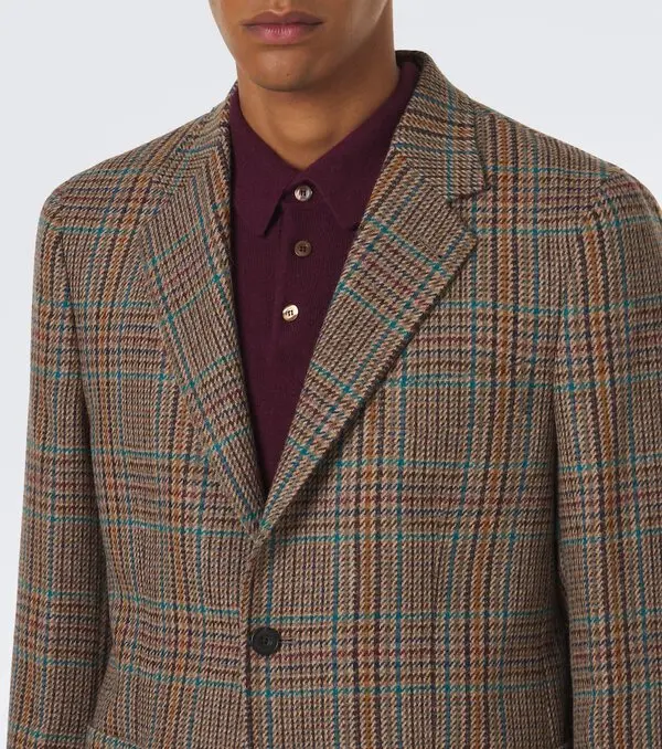 Rubinacci Checked Virgin Wool Blazer