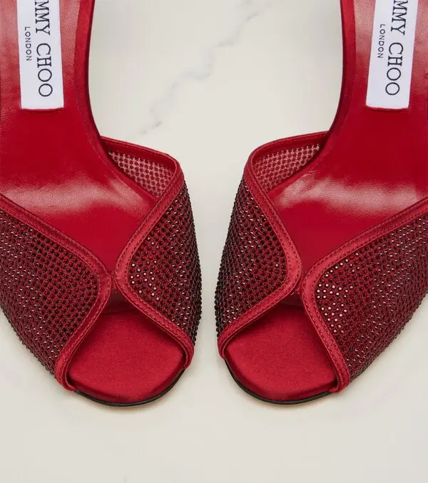 JIMMY CHOO Sacora Crystal-embellished Sandals