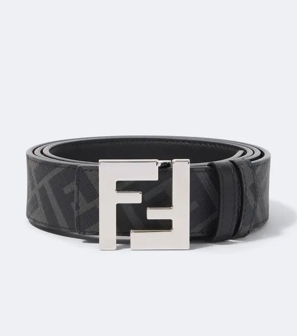 Fendi Ff Zucca Reversible Leather Belt