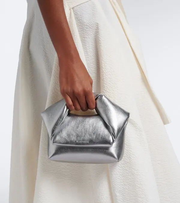 JW Anderson Twister Small Leather Top-handle Bag