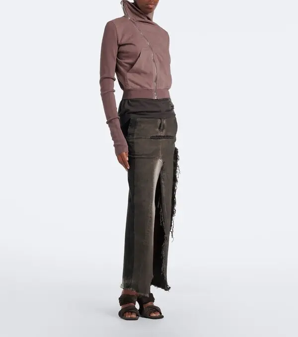 Rick Owens Mountain Cotton Jersey Sweatshirt