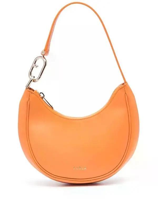 Furla Primavera Leather Shoulder Bag - Orange