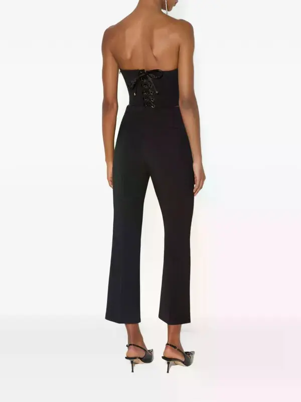Elisabetta Franchi Top In Lightweight Crêpe Fabric With Feathers - Black