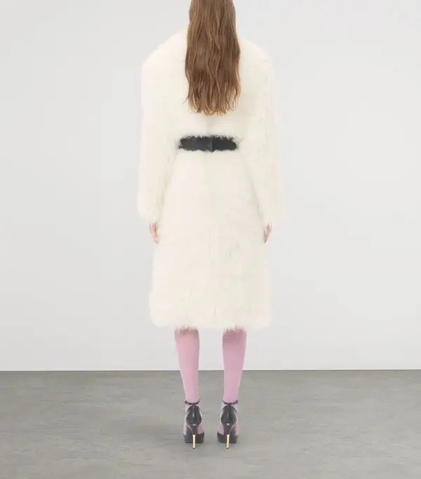 Valentino Garavani Fur Bow-belt Coat