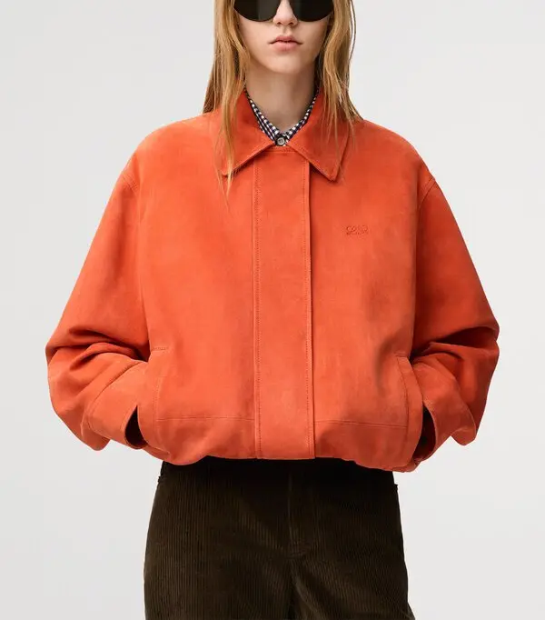 Loewe Suede Drawstring Jacket