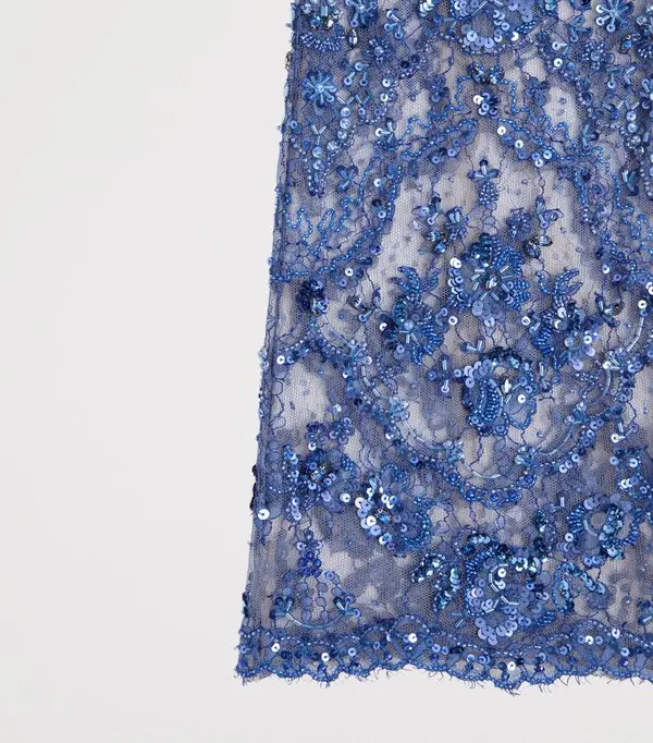 Valentino Garavani Lace Sequinned Flared Trousers