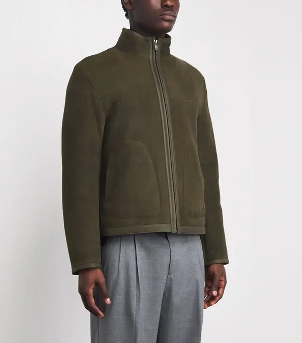Vince Suede-shearling Jacket