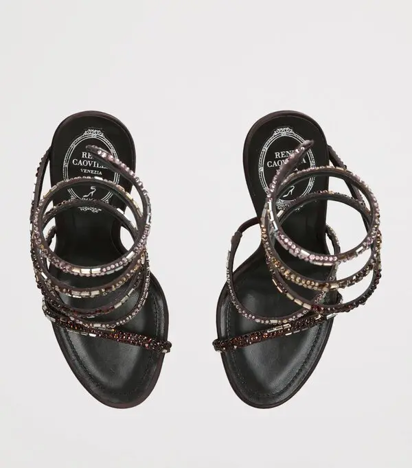 Rene Caovilla Embellished Heeled Sandals 105