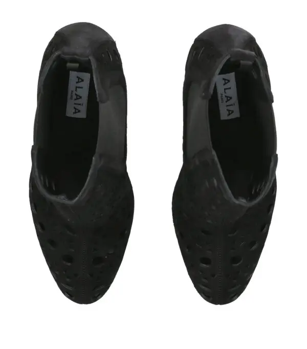 Alaïa Suede Vienne Heeled Chelsea Boots 100