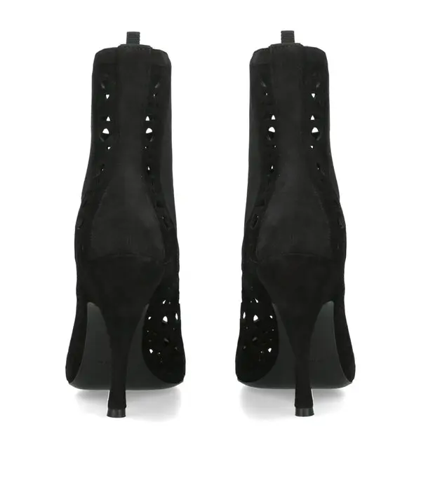 Alaïa Suede Vienne Heeled Chelsea Boots 100
