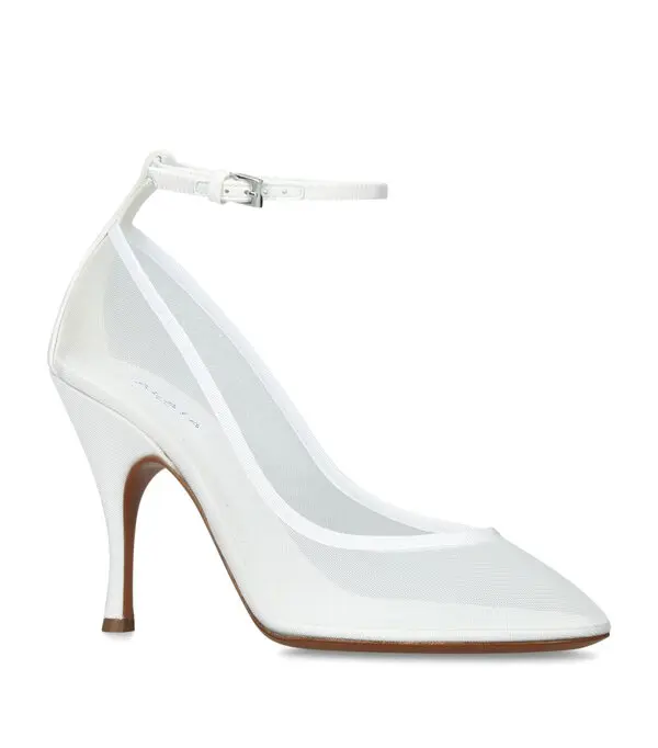 Alaïa Mesh Ankle-strap Pumps 100