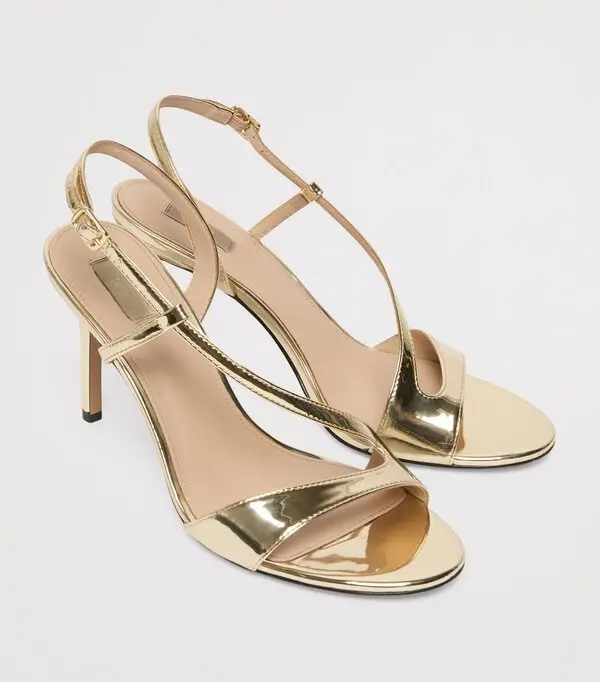 Marina Rinaldi Mirror-finish Sandals 100 - Silver