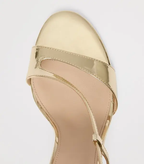 Marina Rinaldi Mirror-finish Sandals 100 - Silver