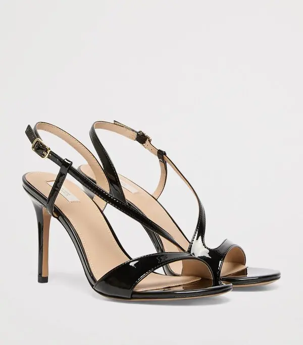 Marina Rinaldi Mirror-finish Sandals 100 - Black