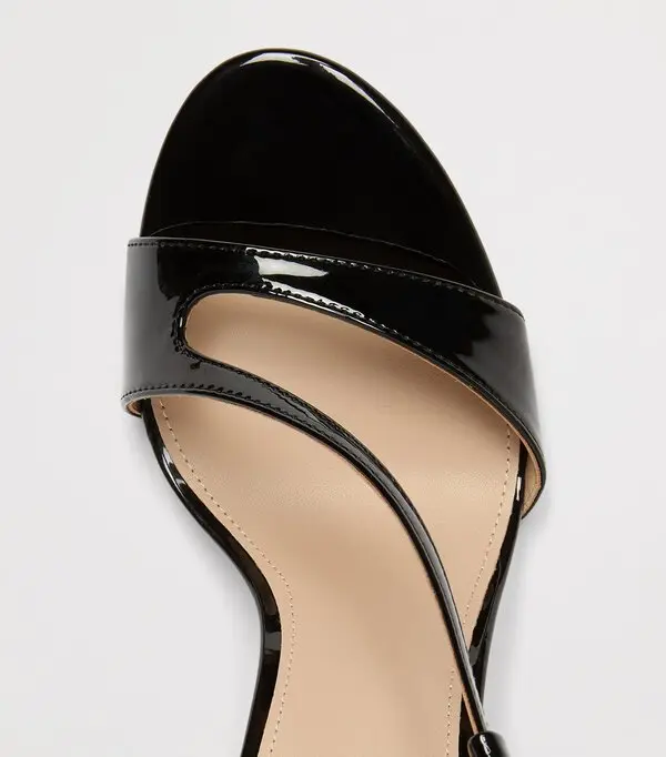 Marina Rinaldi Mirror-finish Sandals 100 - Black