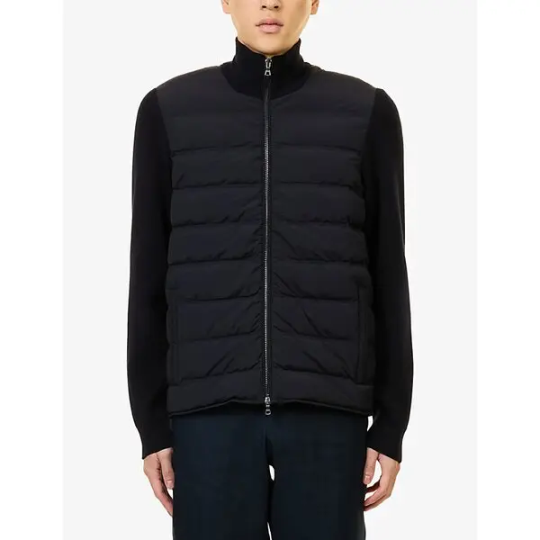 Orlebar Brown Terrence Hybrid Merino-wool And Down Funnel Jacket