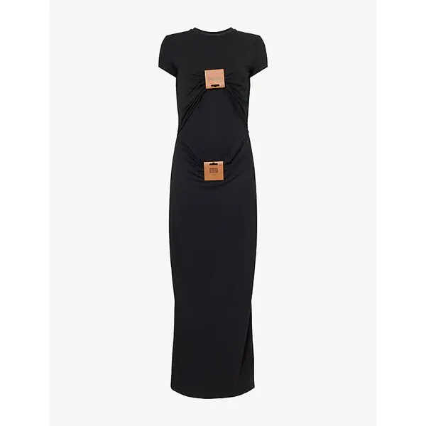JEAN PAUL GAULTIER Leather Label Stretch-jersey Midi Dress