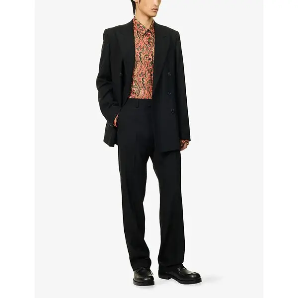 Dries Van Noten Pinnet Tailored Wool-blend Trousers