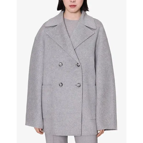 JOSEPH Flavia Double-breasted Wool And Cashmere Coat