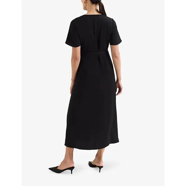PHASE EIGHT Julissa Wrap-front Woven Midi Dress