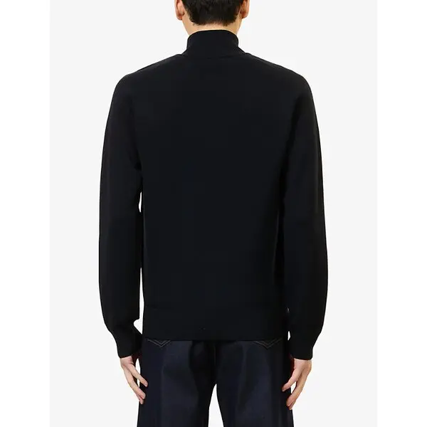 Orlebar Brown Lennard Half-zip Ribbed Merino-wool Jumper