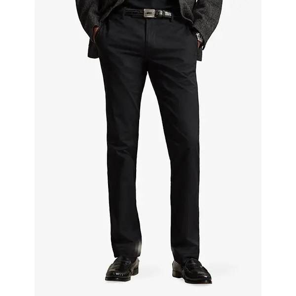 Polo Ralph Lauren Greenwich Slim-fit Stretch-cotton Chino Trousers - Black