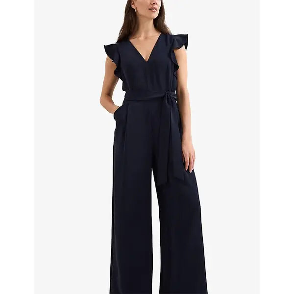 PHASE EIGHT Kallie Wide-leg Woven Jumpsuit