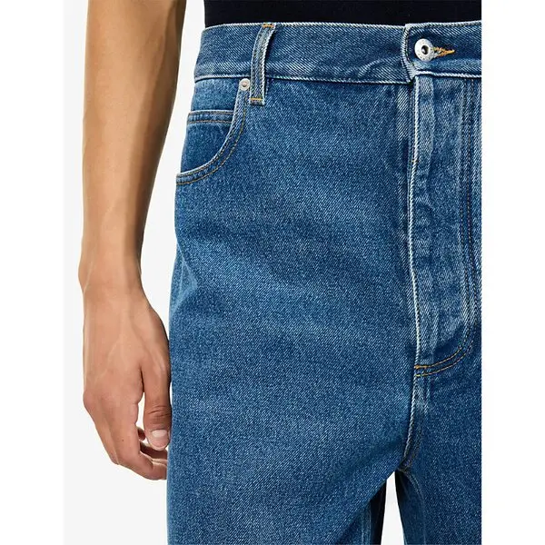 Bottega Veneta Washed Wide-leg Cotton Denim Jeans