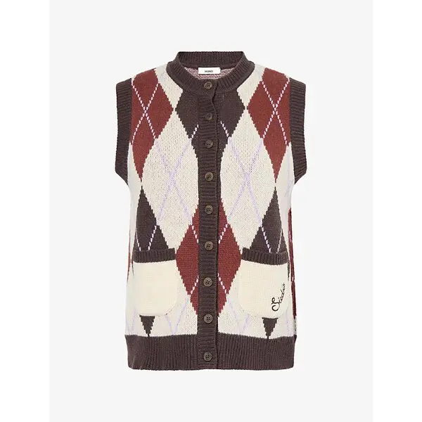 SIEDRES Carina Sleeveless Knitted Cardigan