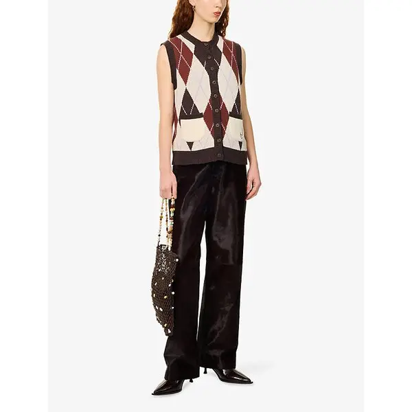 SIEDRES Carina Sleeveless Knitted Cardigan