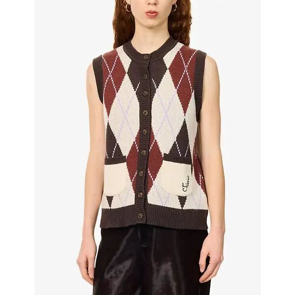 SIEDRES Carina Sleeveless Knitted Cardigan