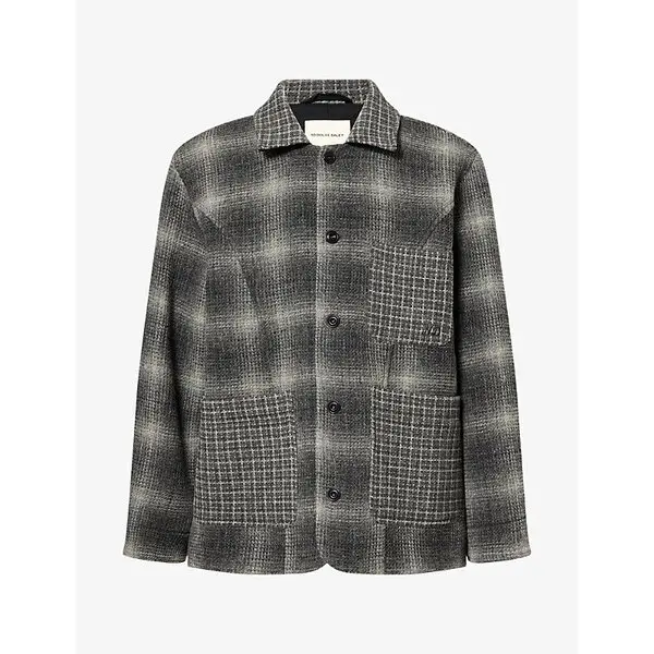 NICHOLAS DALEY Rebel Chore Waffle Wool Coat
