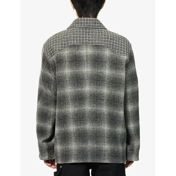 NICHOLAS DALEY Rebel Chore Waffle Wool Coat
