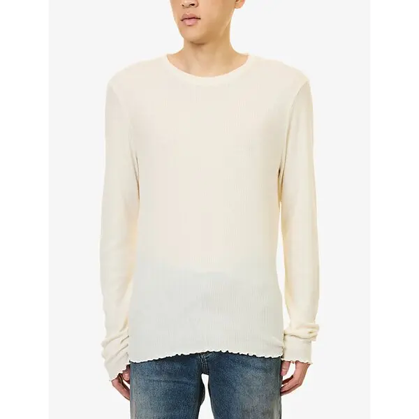 Our Legacy Elongated Long-sleeve Cotton-blend Top